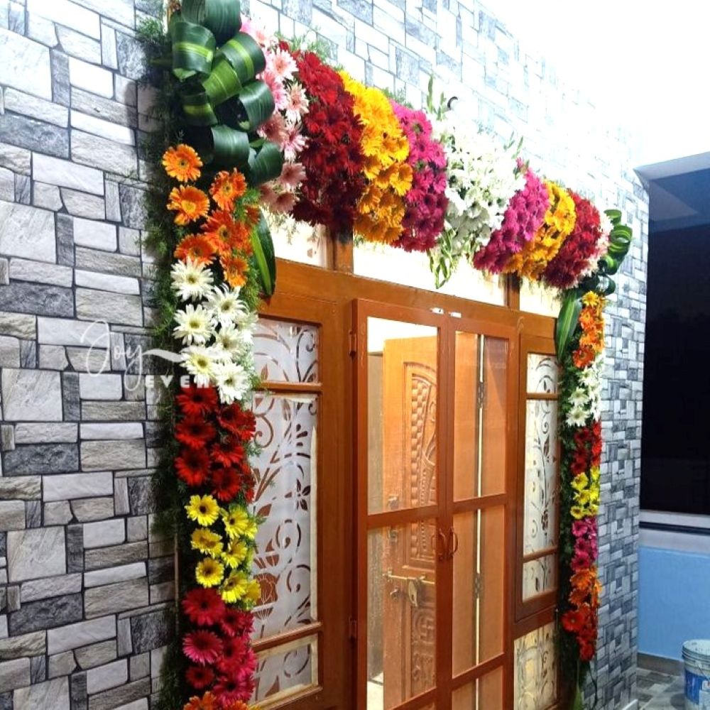 Main Door Decoration For House Warming - Joy Eventz