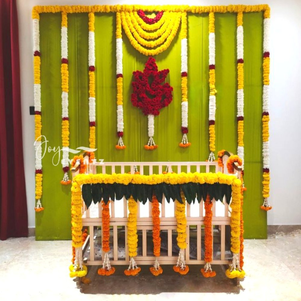 Traditional Flower Decoration For Naming Ceremony - Joy Eventz