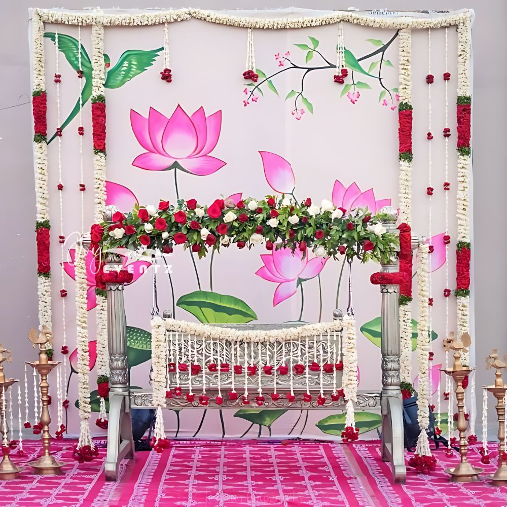 Elegant Cradle Ceremony Flower Decorations - Joy Eventz